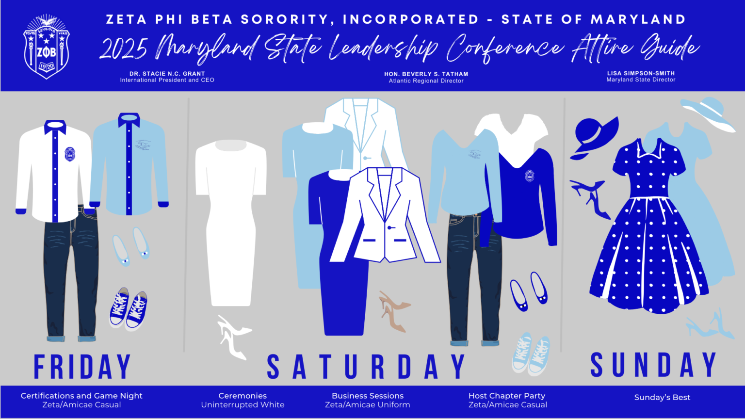 Conference Attire – Zeta Phi Beta Sorority, Inc. – State of Maryland